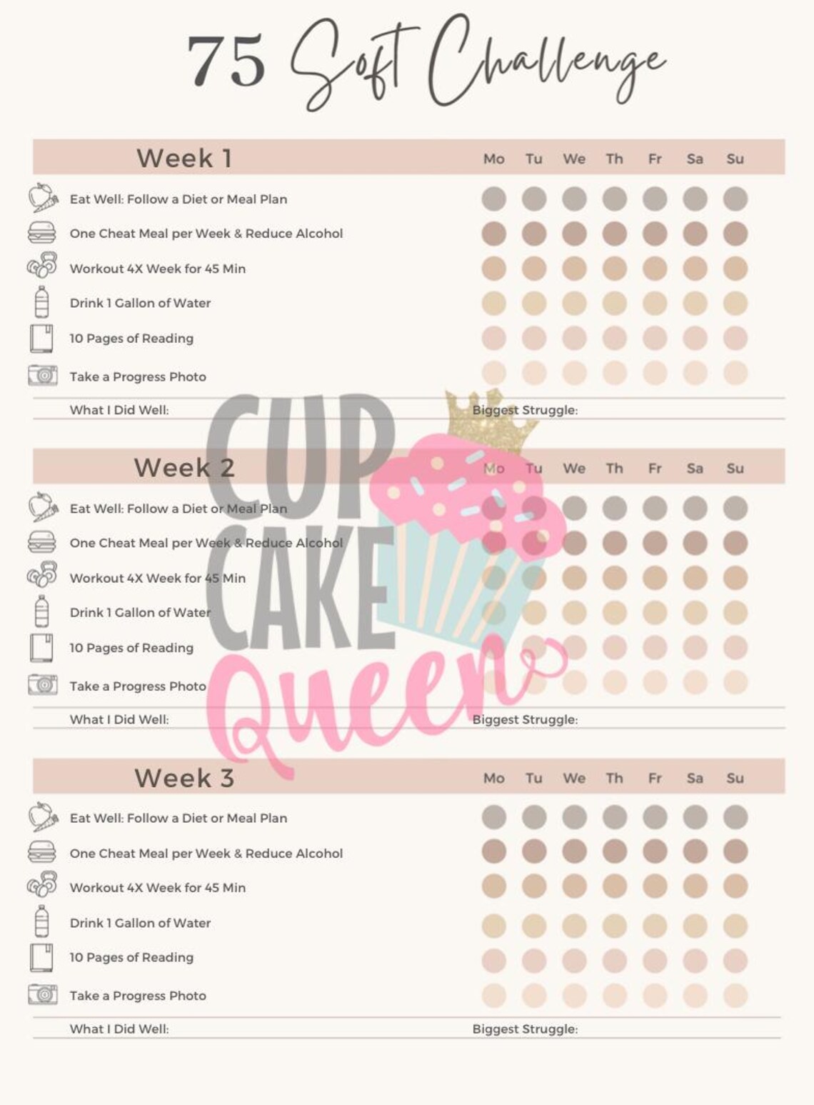 75 Soft Digital Editable Template - Etsy