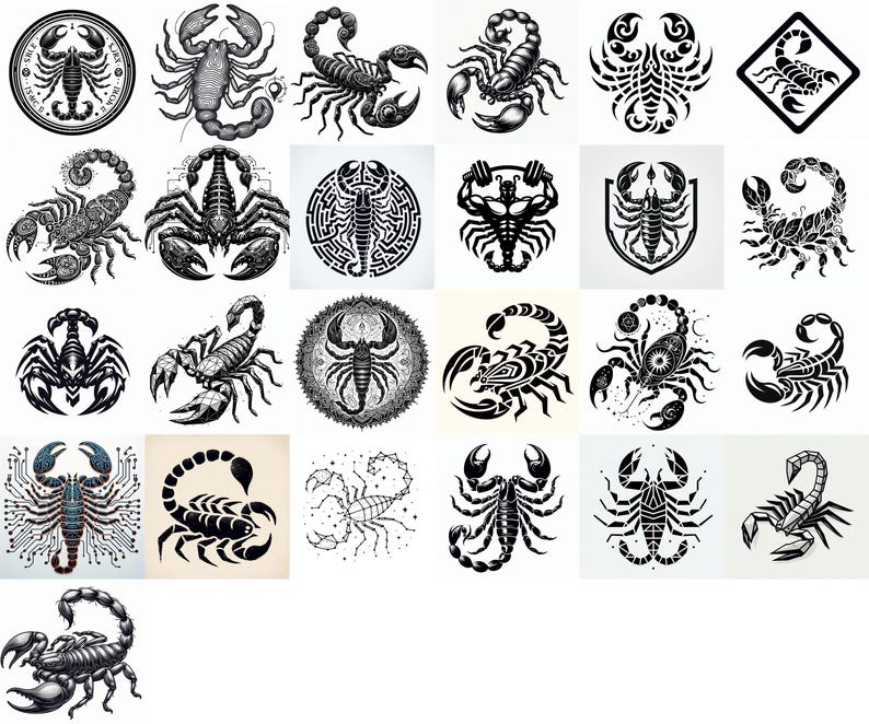 Unique Scorpion SVG Pack Mandala, Geometric, Vintage, Esports, Tribal ...