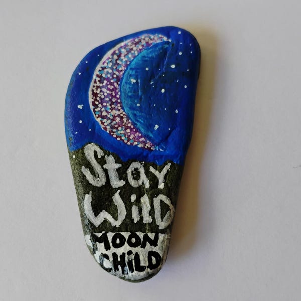 Stars Painted Rock - Etsy