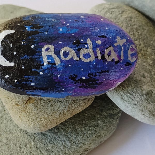 Stars Painted Rock - Etsy