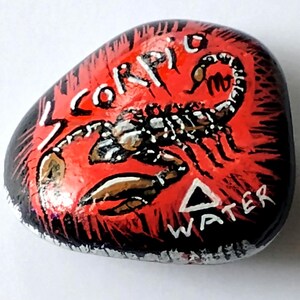 Zodiac Sign Hand Painted Rock, Astrology Hand Painted Rock, Virgo ...