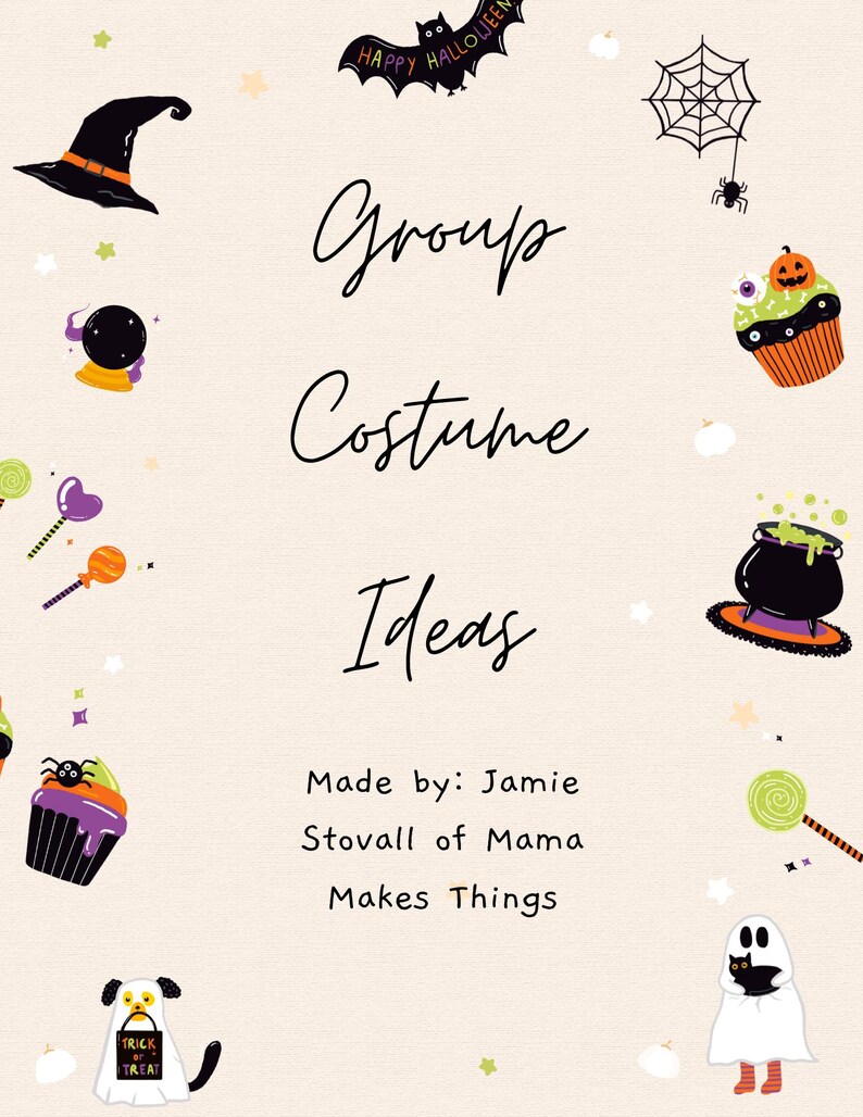 Halloween Group Costume Ideas Printable - Etsy
