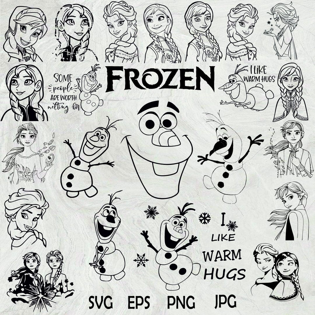Elsa Svg Frozen Elsa Svg For Cricutfrozen Svgelsa Pnginstant Downloadsvgepspng Etsy