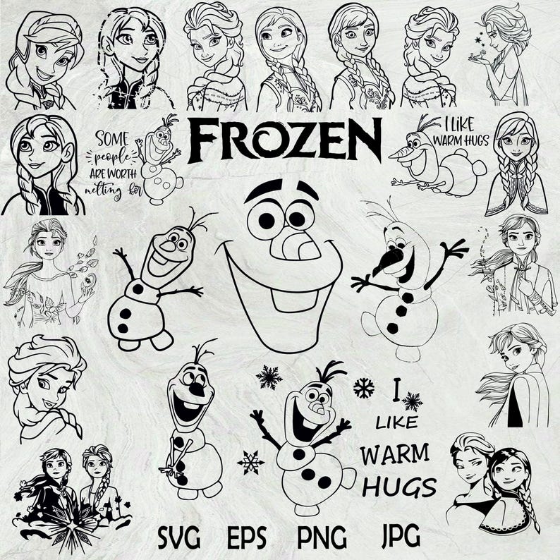 Elsa Svg , Frozen Elsa Svg for Cricut,frozen Svg,elsa Png,instant ...