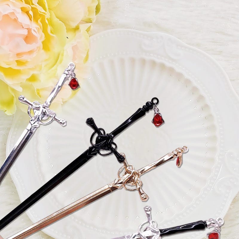 Gold Medieval Hair Pin - Etsy