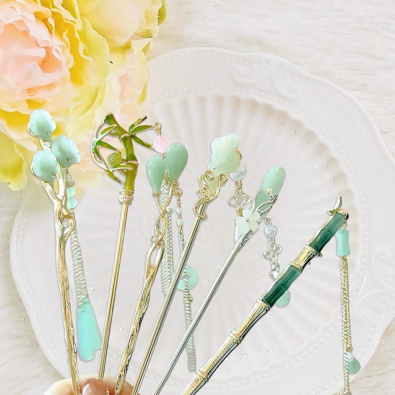 Traditional Japanese Hair Pins - Etsy