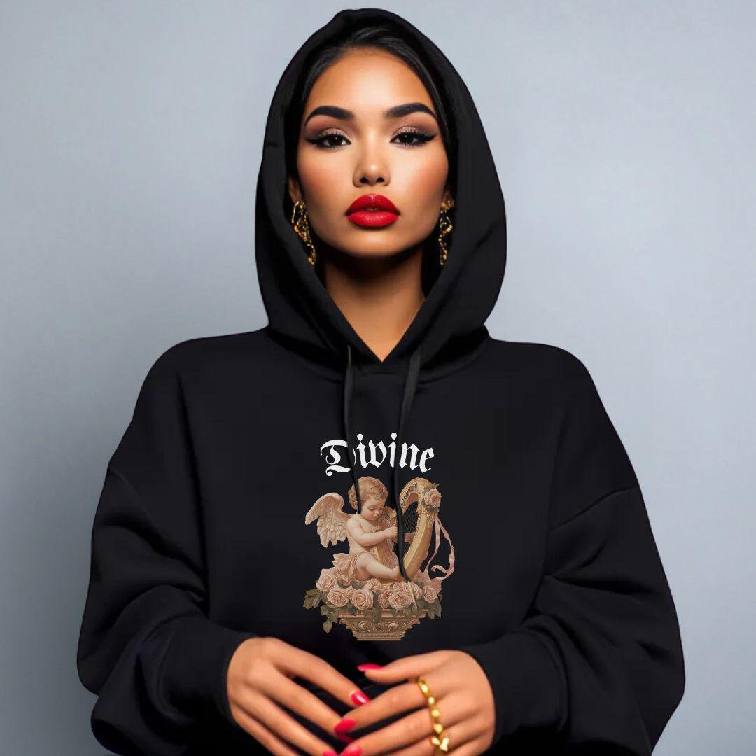 Ethereal Angel Cherub Hoodie – Vintage Aesthetic, Celestial Streetwear ...