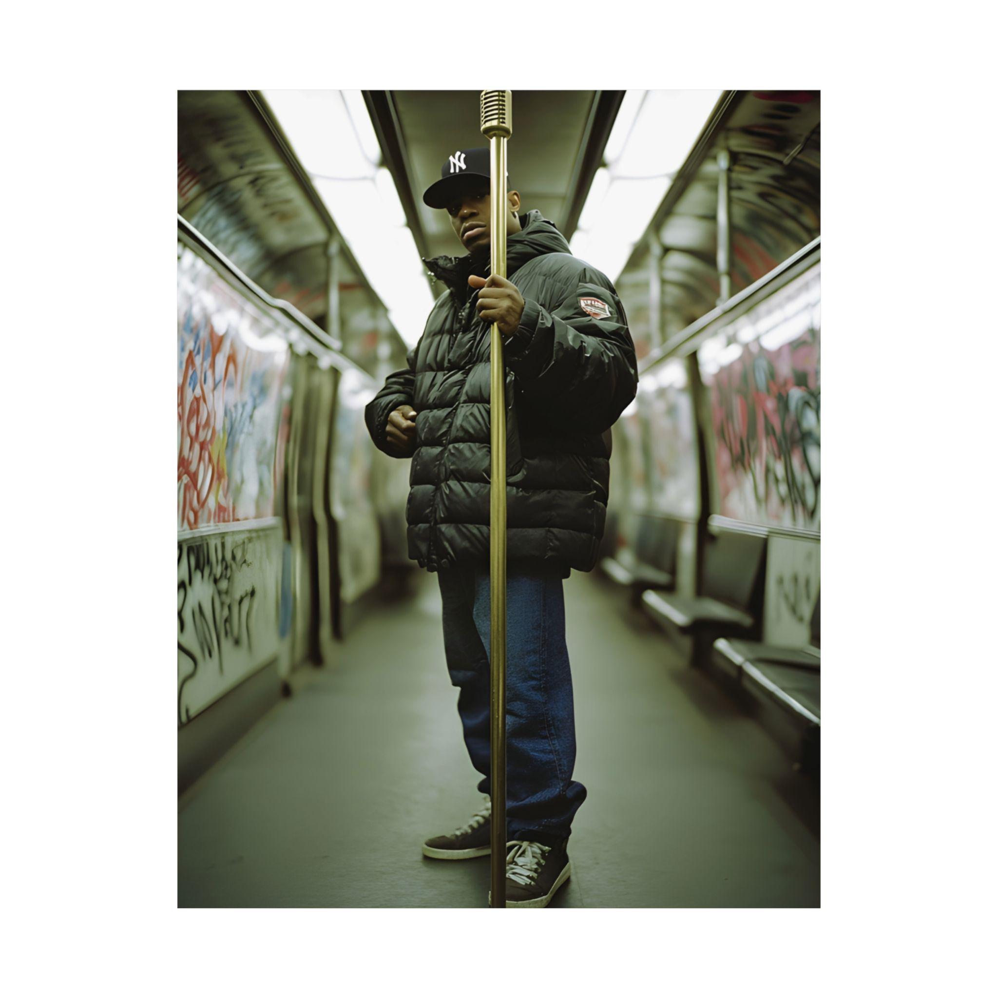 90s Subway Hip Hop Poster - Graffiti Art, Old School Rap Vibes, Urban ...