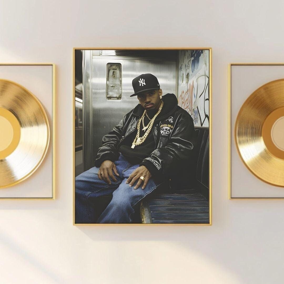 90s Hip Hop Subway Poster - Retro Rap Lifestyle Wall Art, Urban ...