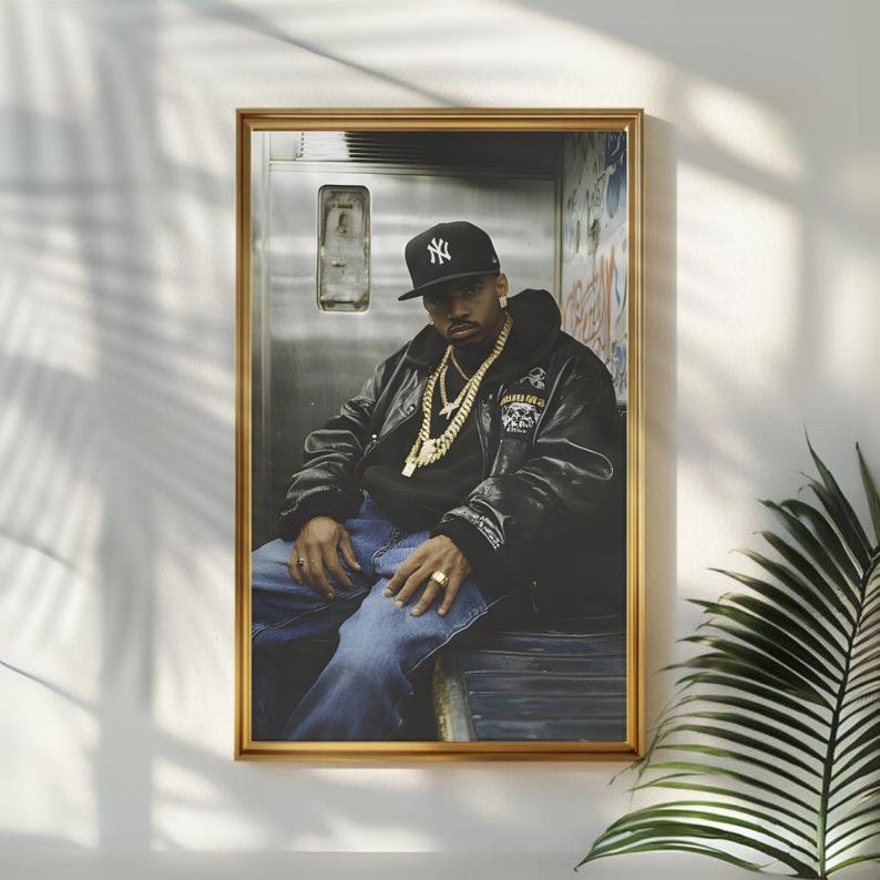 90s Hip Hop Subway Poster - Retro Rap Wall Art - Etsy