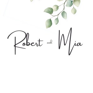 Minimalist Green Wedding Invitation Template Set, Canva Editable ...