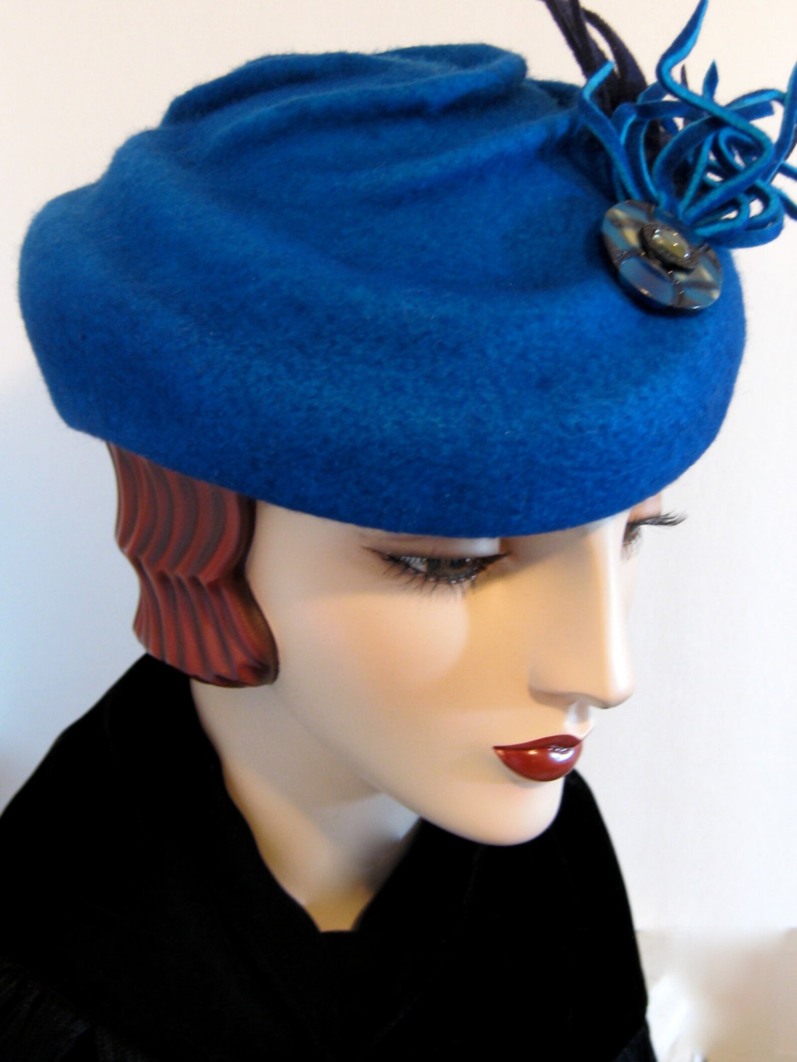 Freeformed French Toque/blue - Etsy Canada