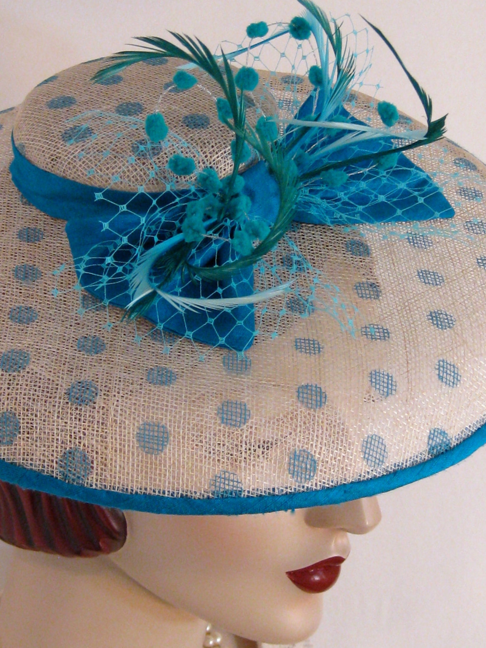 Polka Dot Satellite Dish Hat - Etsy