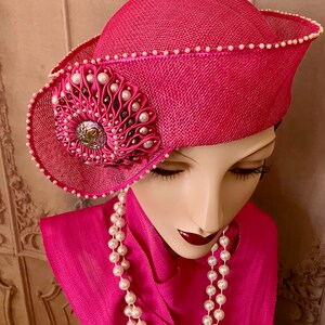 Hot Pink Kanzashi Toque Hat - Etsy