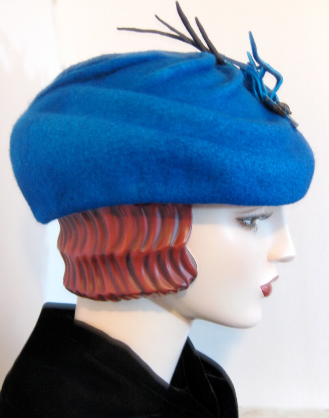 Freeformed French Toque/blue - Etsy Canada