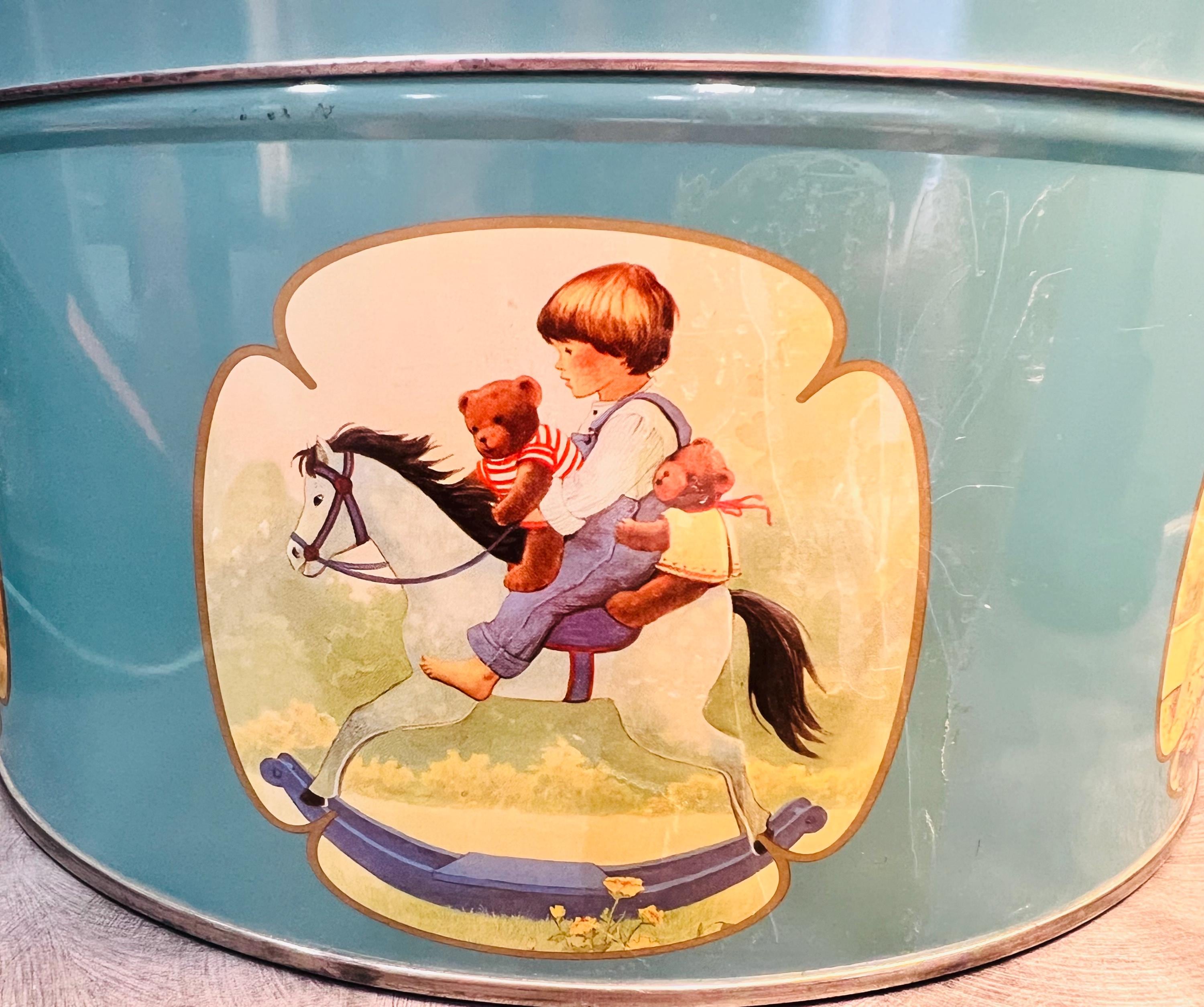Vintage Danish Butter Cookie Round Tin With Lid - Etsy