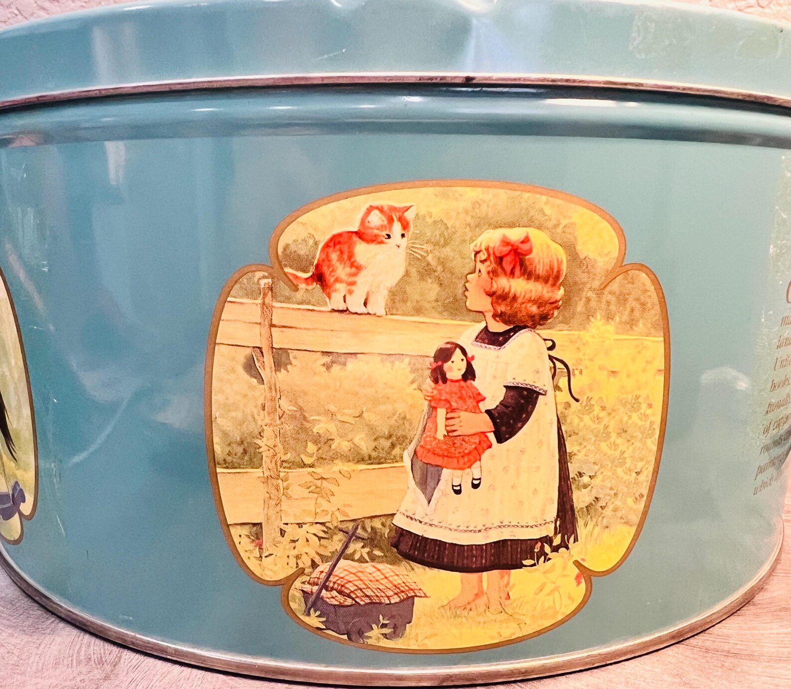 Vintage Danish Butter Cookie Round Tin With Lid - Etsy