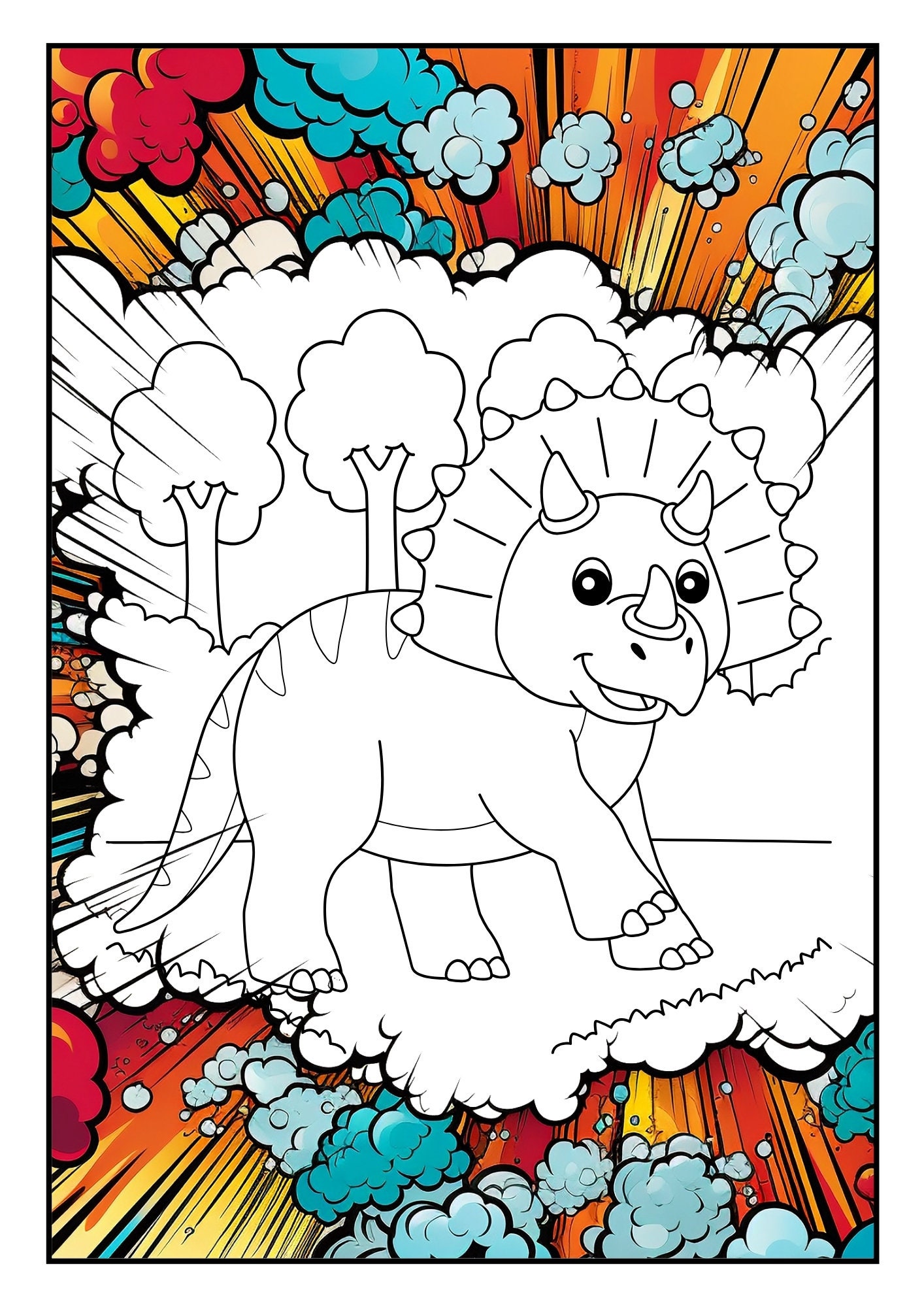 Dinosaur Coloring Pages, Printable Dinosaur Activity, Kids, Creative ...