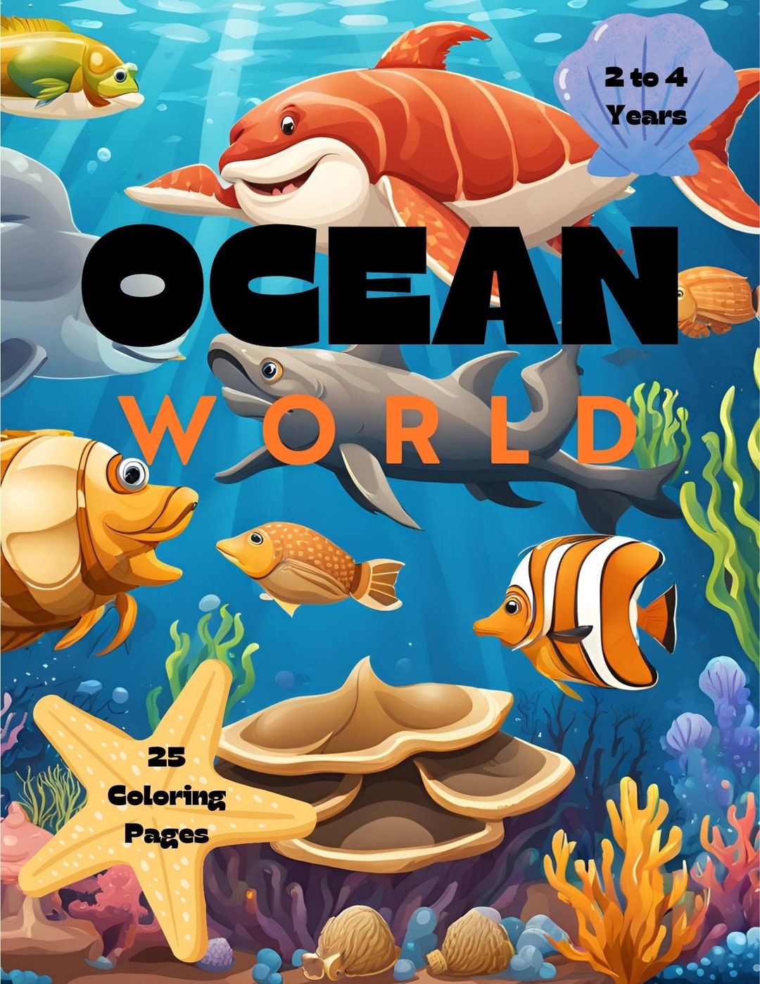 Ocean World, Adventure, Coloring Book, Ocean Animal, Sea Animal, Kids ...