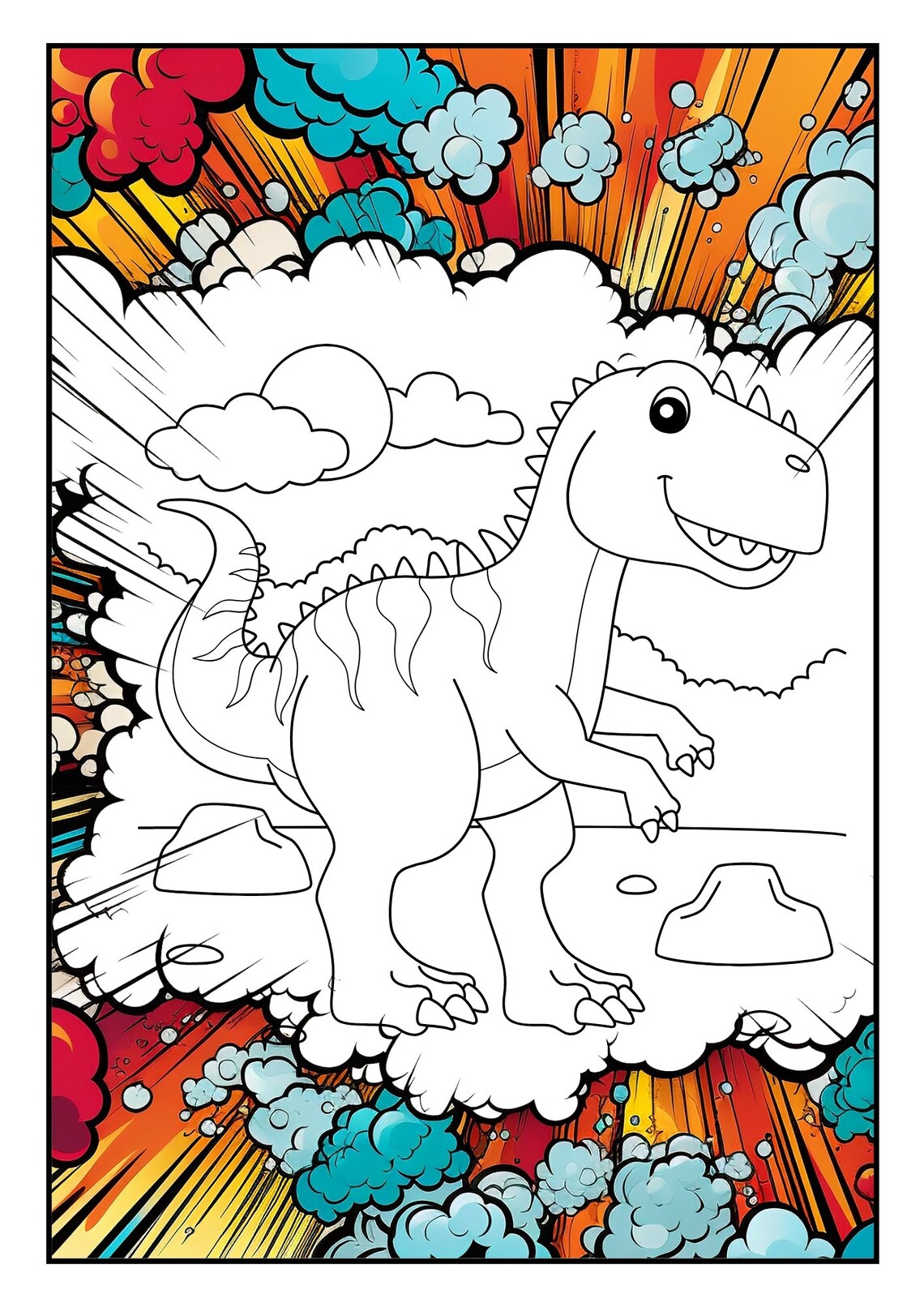 Dinosaur Coloring Pages, Printable Dinosaur Activity, Kids, Creative ...