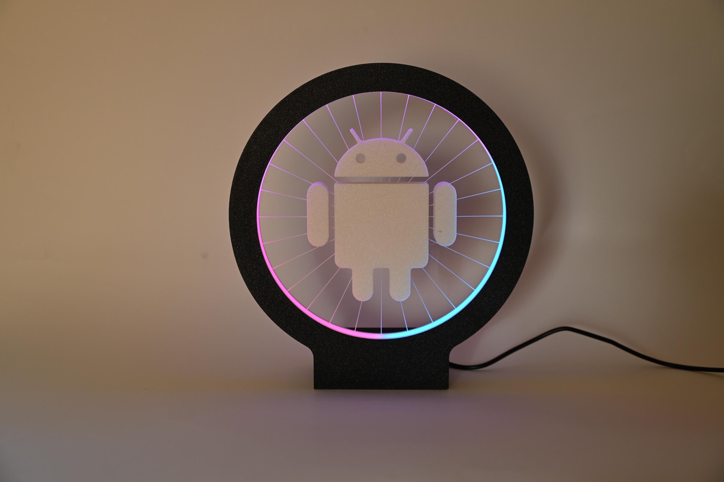 Android Logo LED Desk Lamp – Bring Futuristic Lighting to Your Space ...