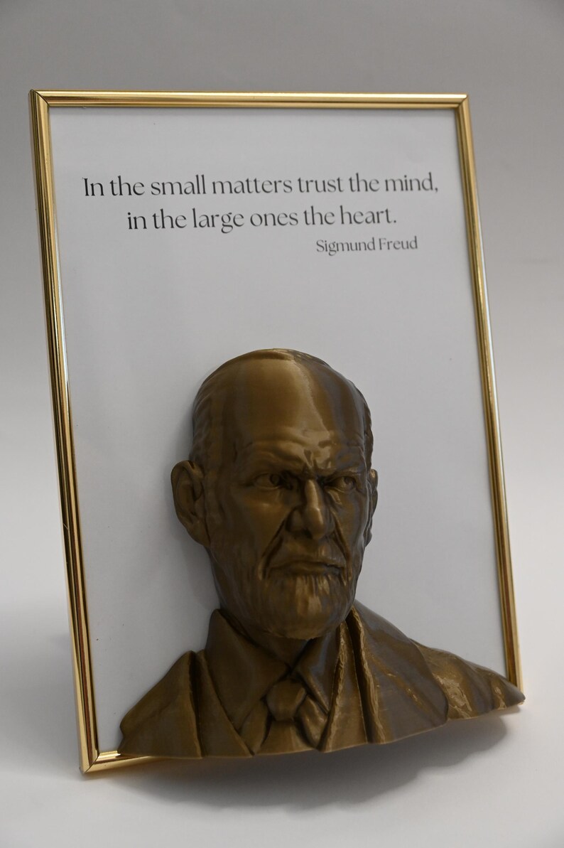 Sigmund Freud in Frame With Quote in the Small Matters Trust the Mind ...
