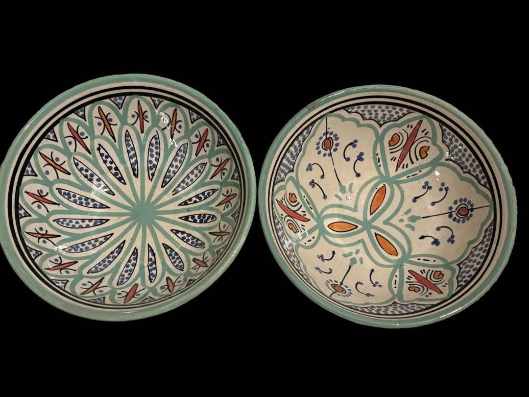 HANDMADE Pottery Bowl, Ceramic Bowl, Safi Pottery, Artisanal Morocco - Etsy