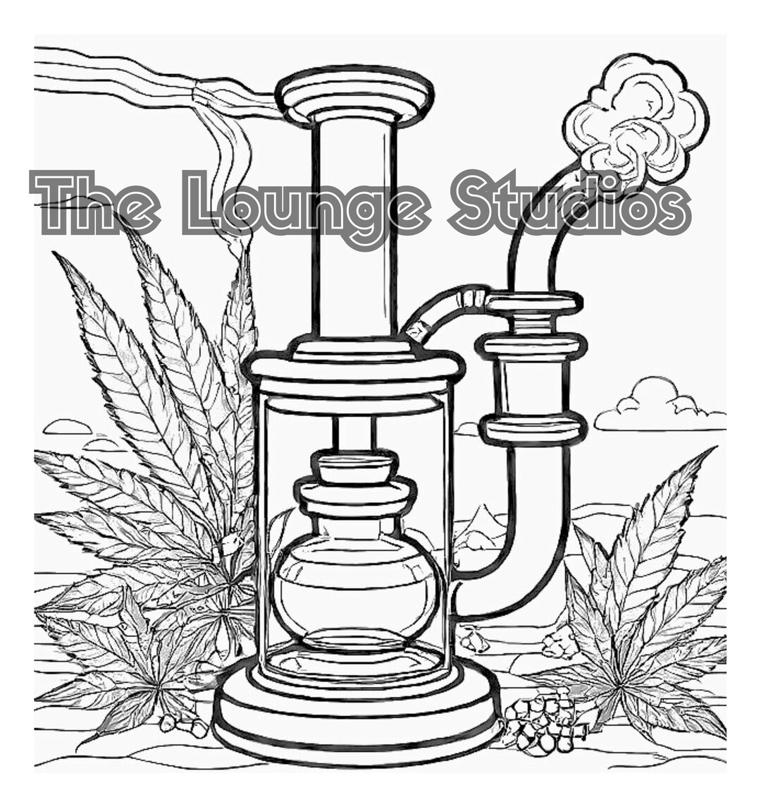 420 Friendly Coloring Page - Etsy