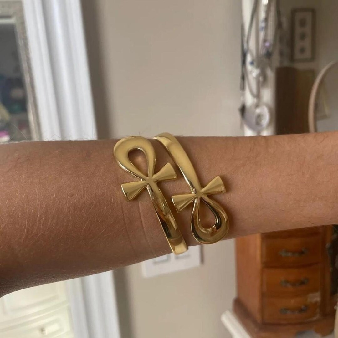 Stylish Ancient Egyptian Ankh Arm Band Cuff jewellery - Etsy