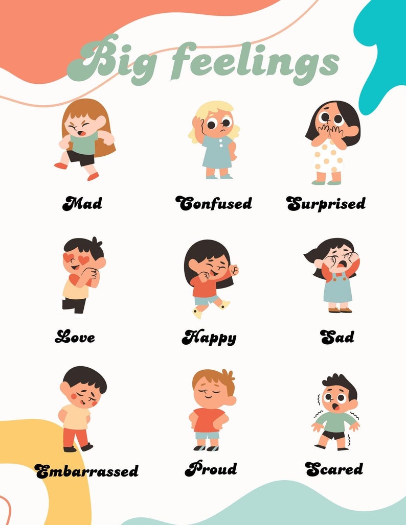 Big Feelings Chart - Etsy