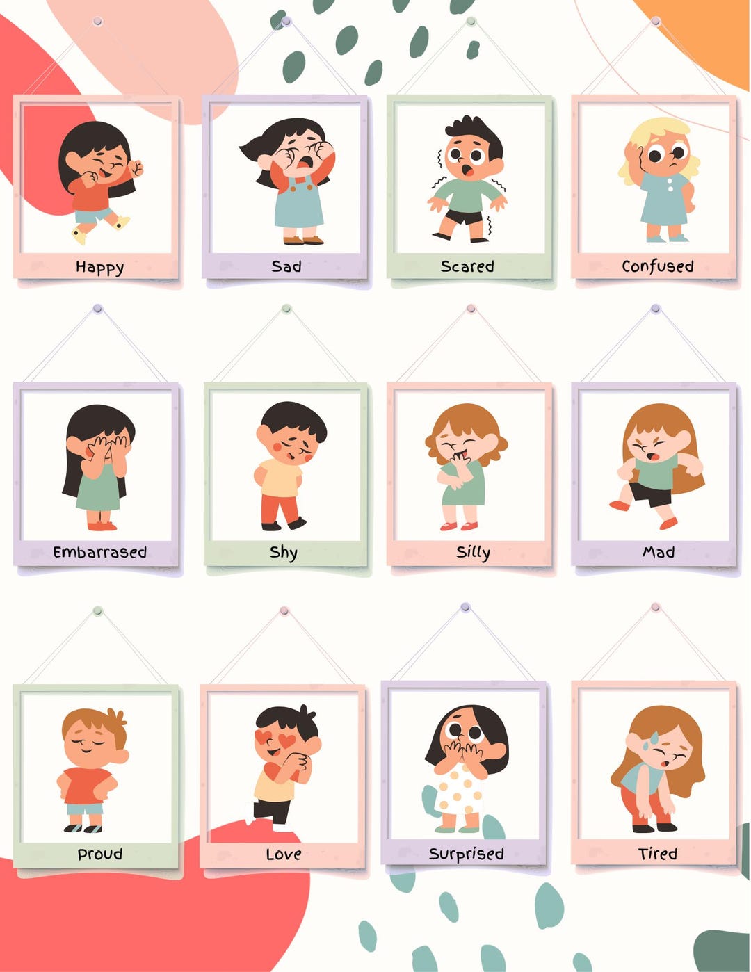 Calm Corner - Feelings Poster - Etsy