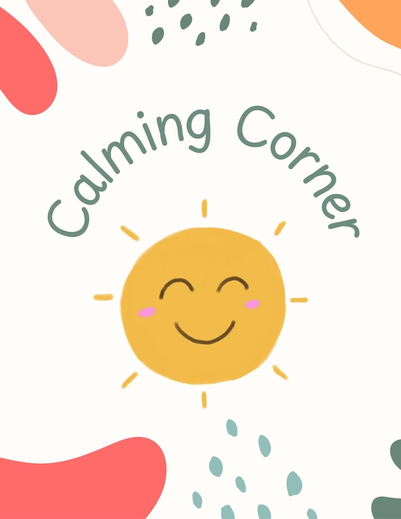 Calm Corner Posters, Multiple Sizes, Emotional Regulation for Kids ...