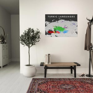 Map of Turkic Languages Matte Paper Poster high Quality - Etsy
