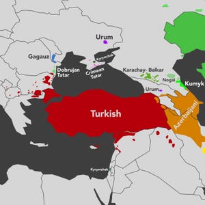 Map of Turkic Languages Matte Paper Poster high Quality - Etsy