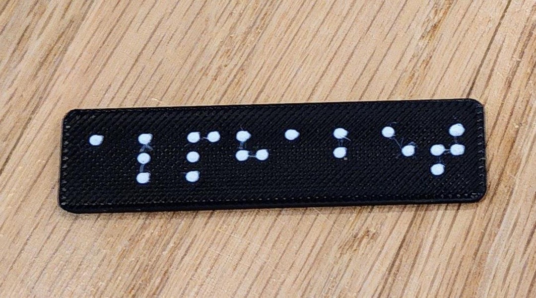 3D Printed Custom Braille Labels - Etsy