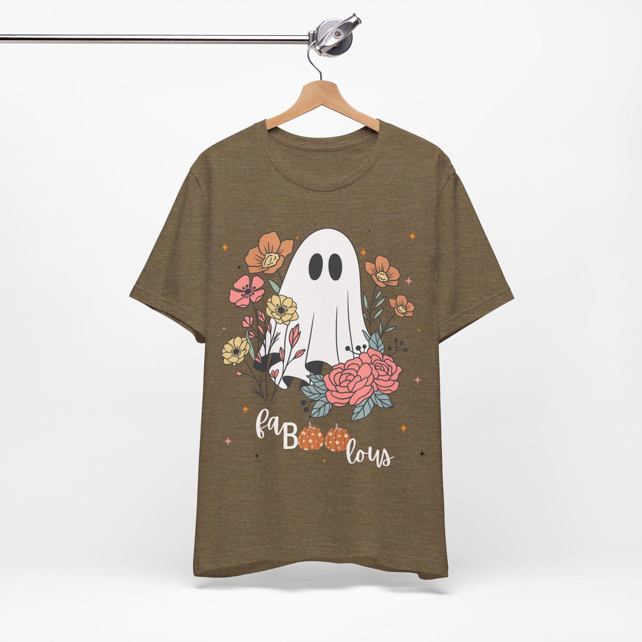 Faboolous Ghost T-shirt, Cute Halloween Ghost Shirt, Halloween Women's ...