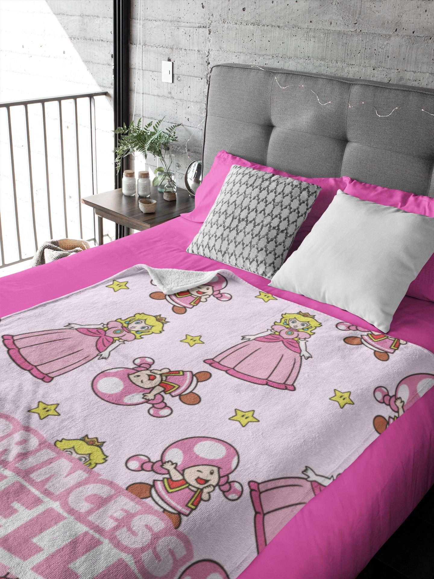 Princess Peach Custom Blanket Princess Peach Gift Princess Peach ...
