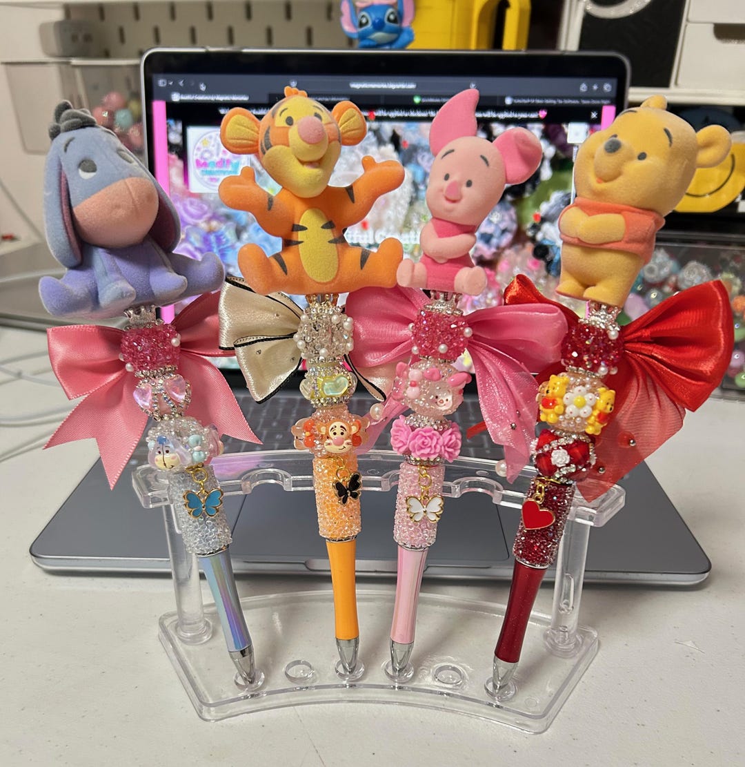 Winnie the Pooh Inspired Character Beaded Pens | Disney Inspired Pen - Etsy