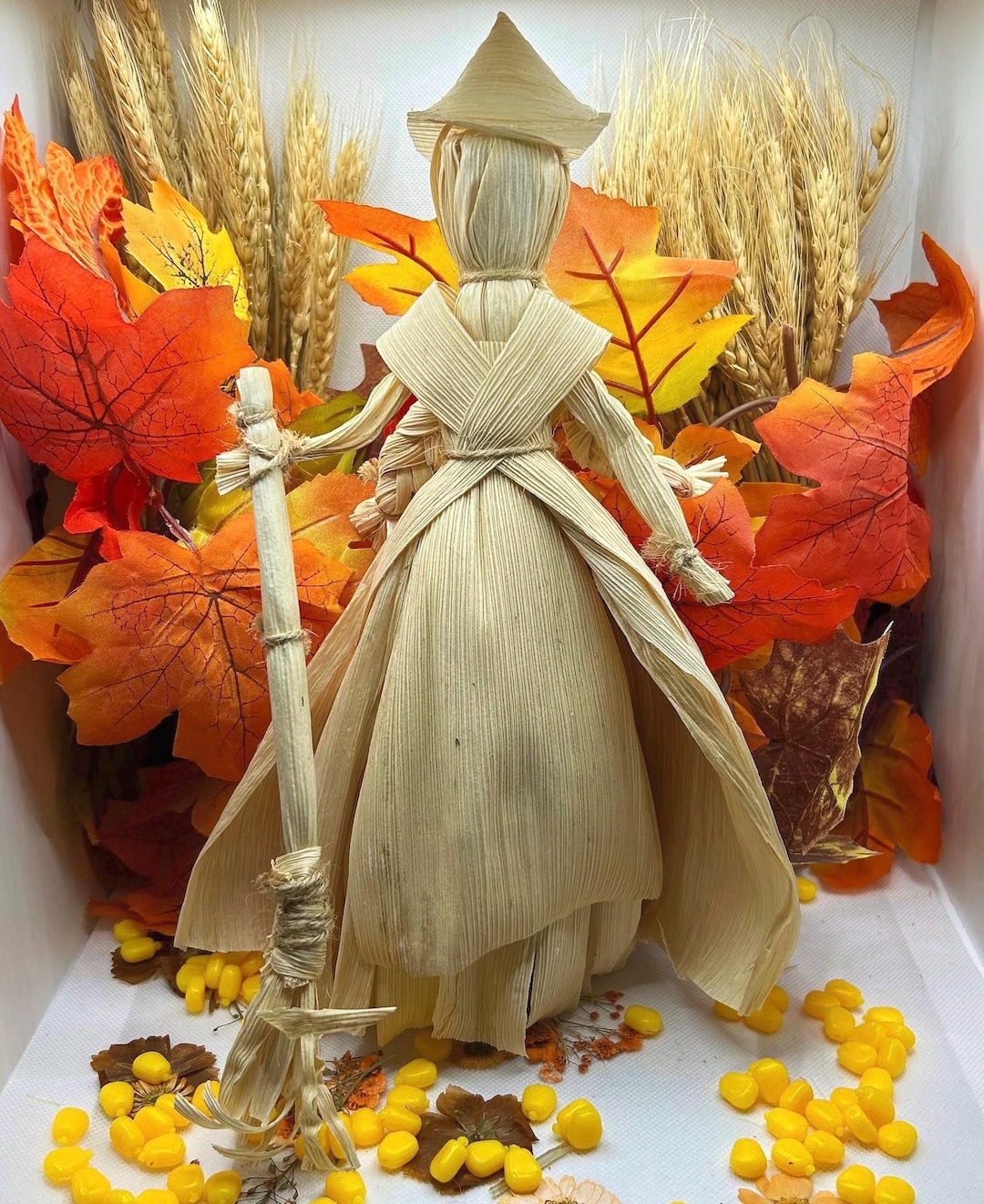 Large Corn Doll Witch / Handmade / Corn Dolly / Harvest, Samhain, Pagan ...