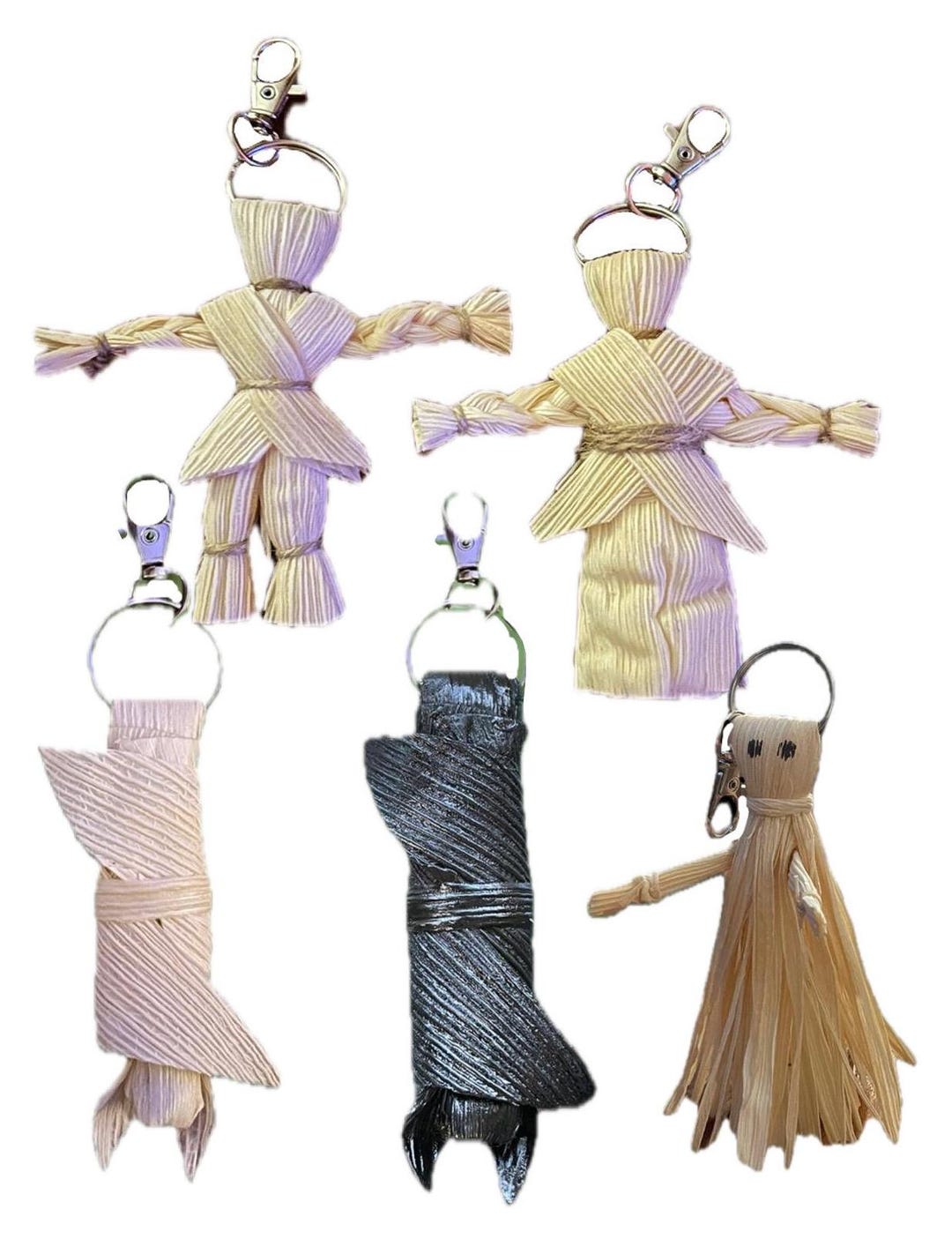 Corn Doll Keyring / Handmade / Corn Dolly / Harvest, Samhain, Pagan ...