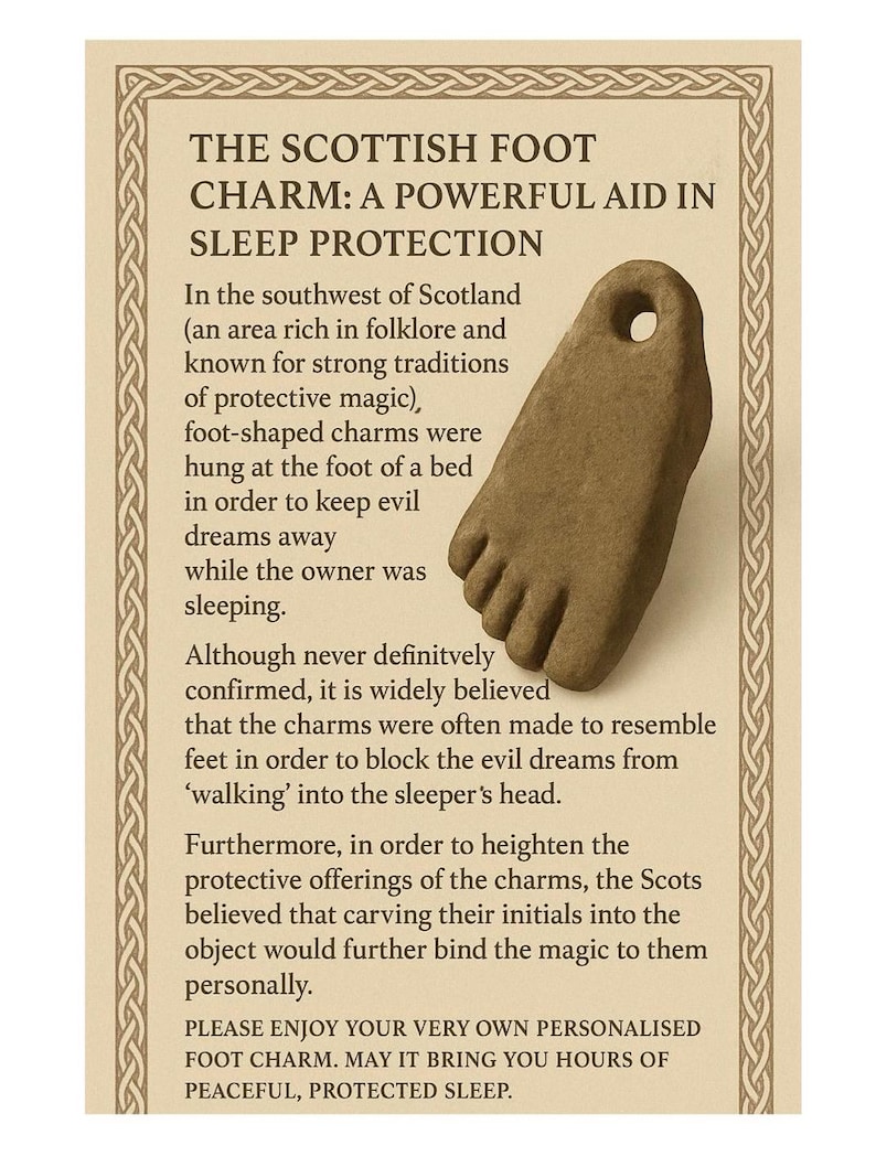 Scottish SLEEPING CHARM / Pagan/ Celtic/ Witch/ Magic/ Token/ Historic ...