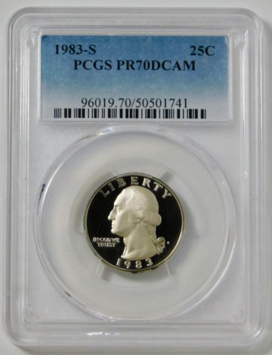 1983-S Washington Quarter TOP GRADE! PCGS Gem Proof 70DCAM - Etsy