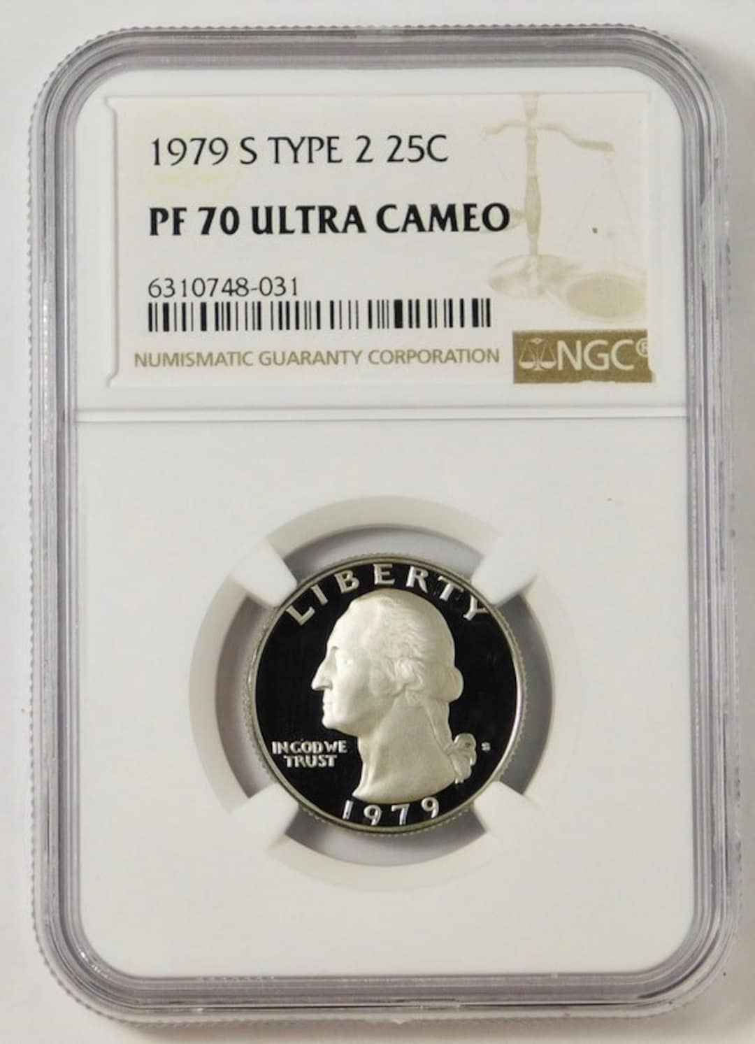 1979 S TYPE 2 Washington Quarter. TOP GRADE Gem Proof 70 - Etsy