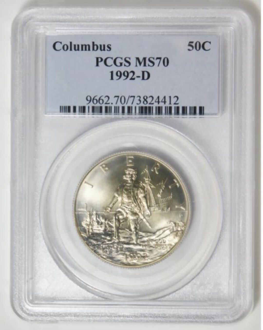 1992-D Columbus Quincentenary Half Dollar TOP GRADE! Mint State 70 - Etsy