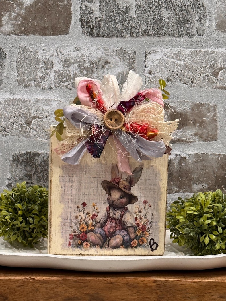 Little Bunny Foo Foo Decor | Handmade Bunny Wall Decor | Farmhouse ...