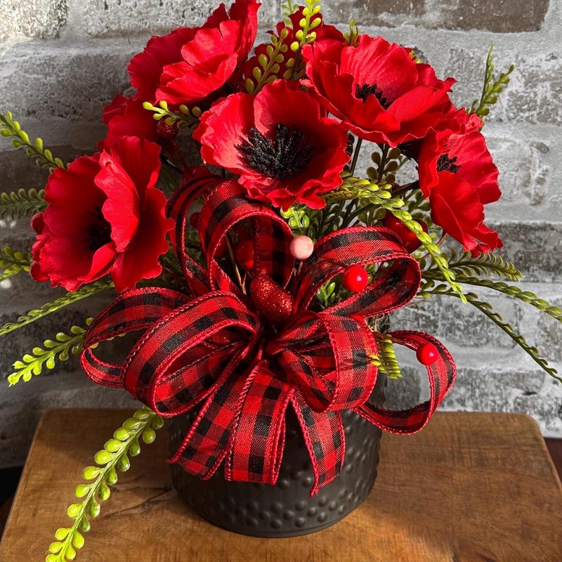 Poppy Arrangement - Etsy