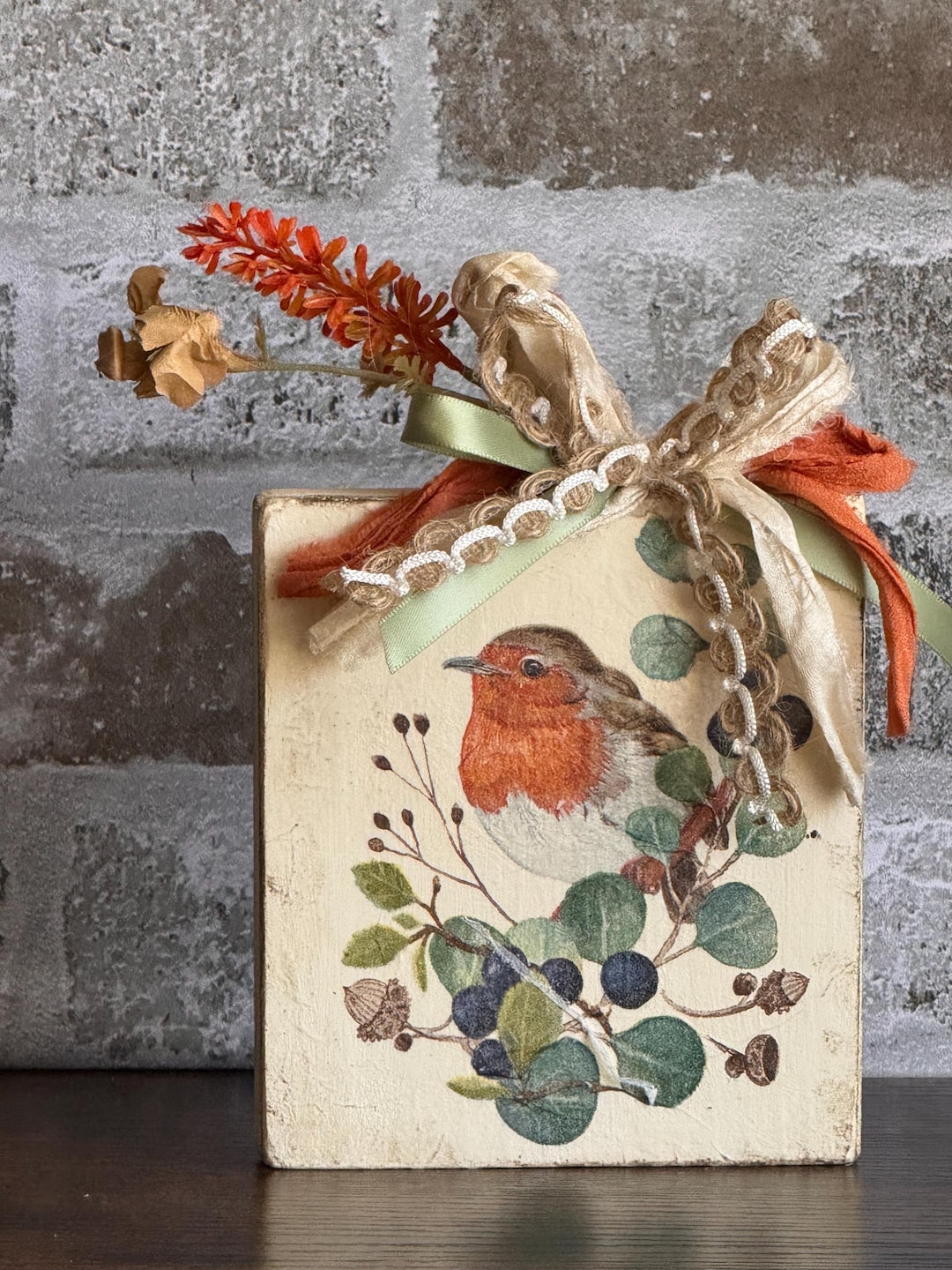 Farmhouse Rustic Bird Shelf Sitters - Etsy