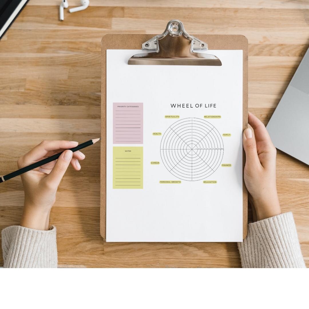 Wheel of Life Tracker Sheet Printable , Digital PDF Personal Growth ...