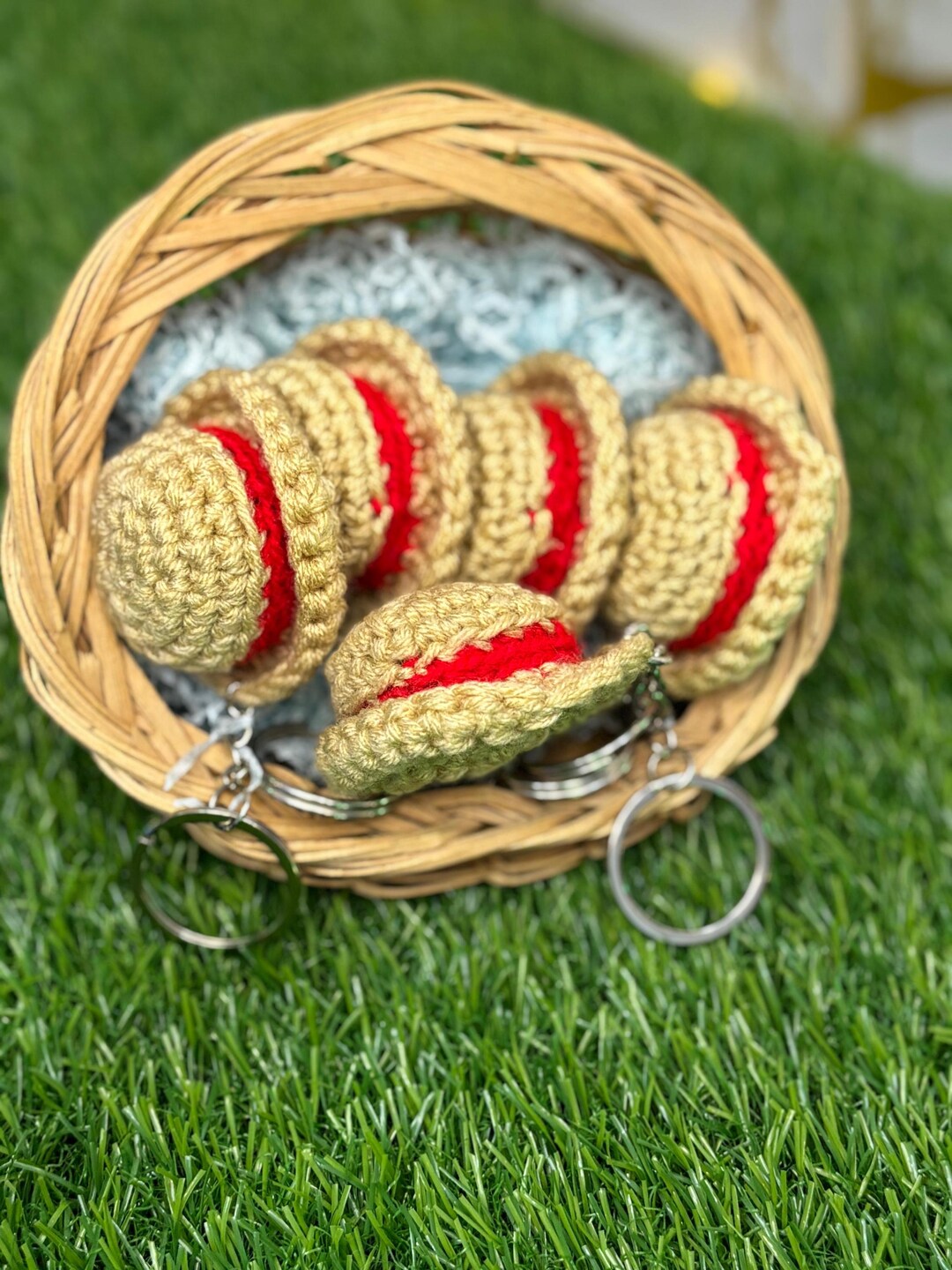 Luffy Hat Crochet Keychain Pattern | DIY Amigurumi Tutorial (PDF Guide ...