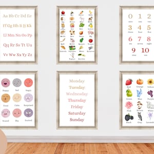 Printable ,montessori Posters, Watercolor Posters for Toddlers, Farm ...